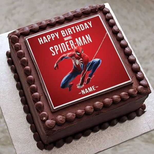 Square Spiderman Cake Ideas