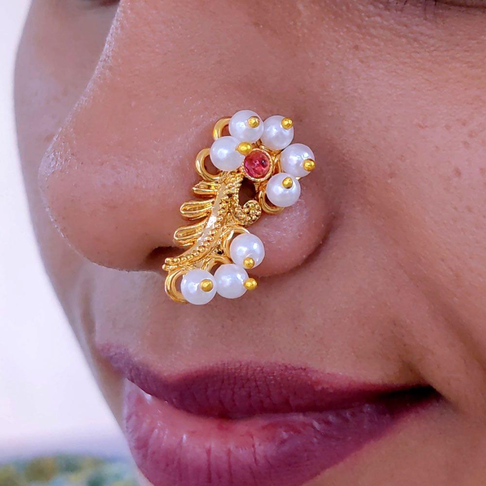 Maharashtrian Nose Pin Designs